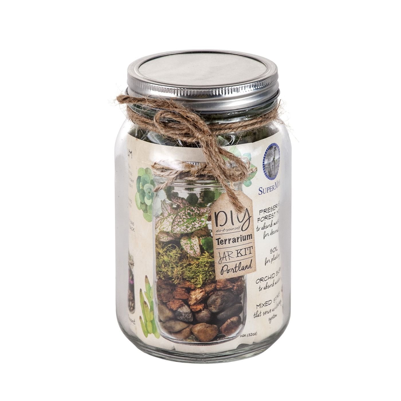 SuperMoss DIY Terrarium Jar Kit - Portland - Walmart.com