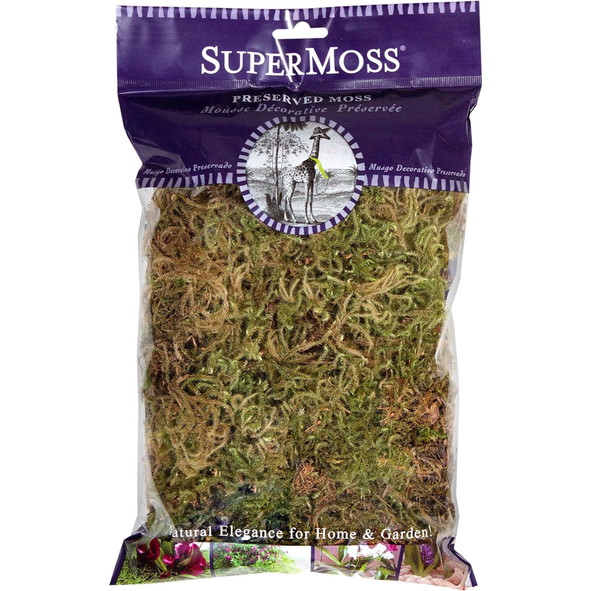 SuperMoss Forest Dried Decorative Moss for Potted Plants, Natural Green ...