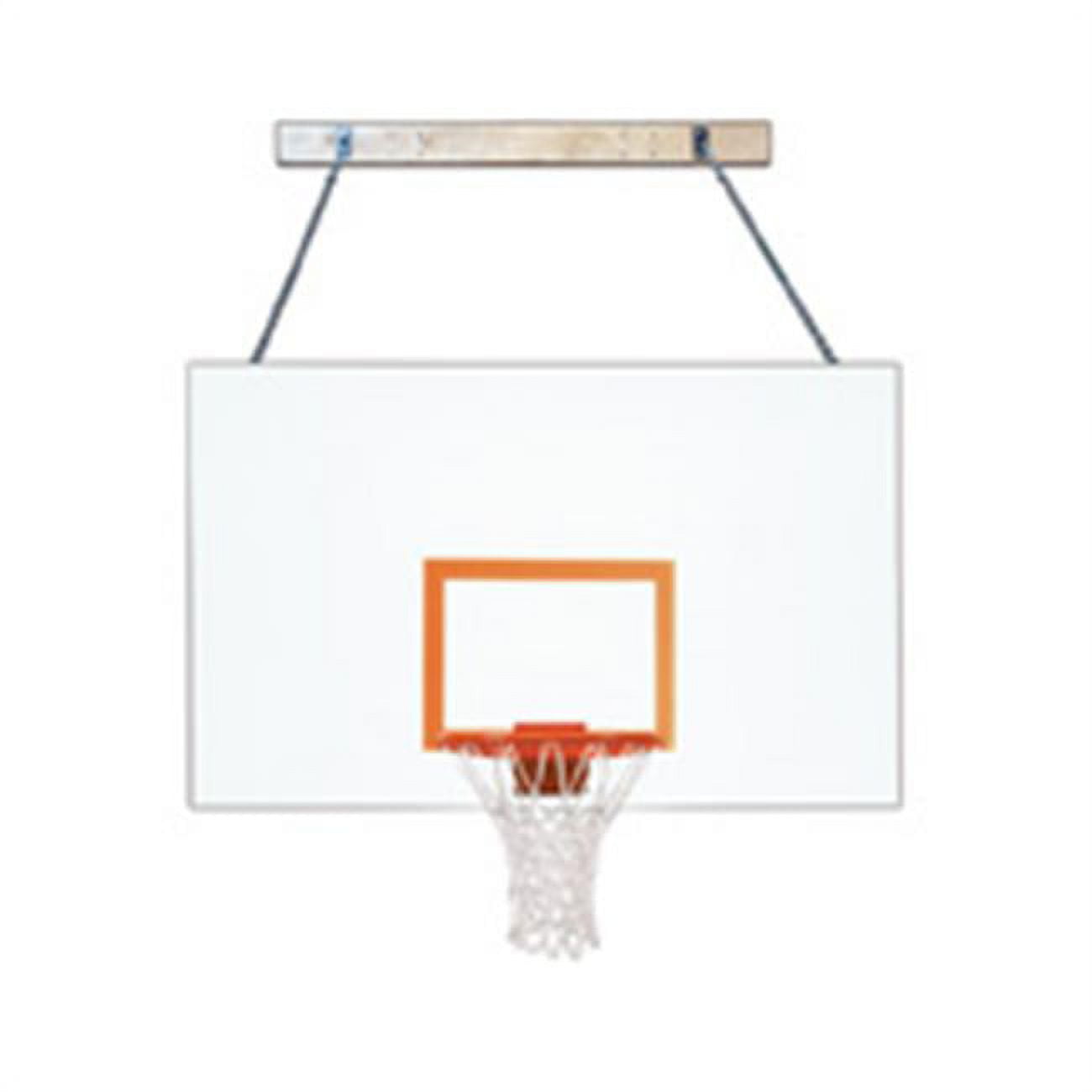 SuperMount68 Magnum Steel Wall Mounted Basketball System, Columbia Blue ...