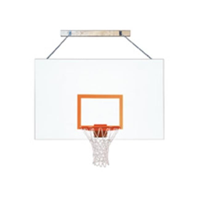 SuperMount80 Magnum Steel Wall Mounted Basketball System, Maroon ...