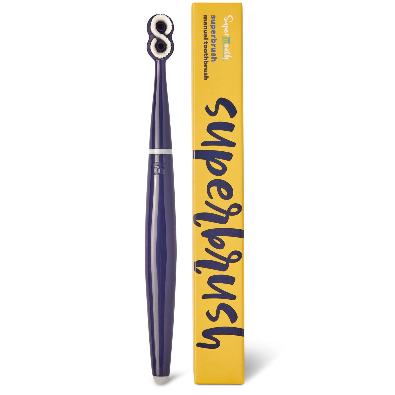 SuperMouth SuperBrush Manual Toothbrush YPF5 - Soft Bristles Conform to Teeth’s Curves for Deep ...