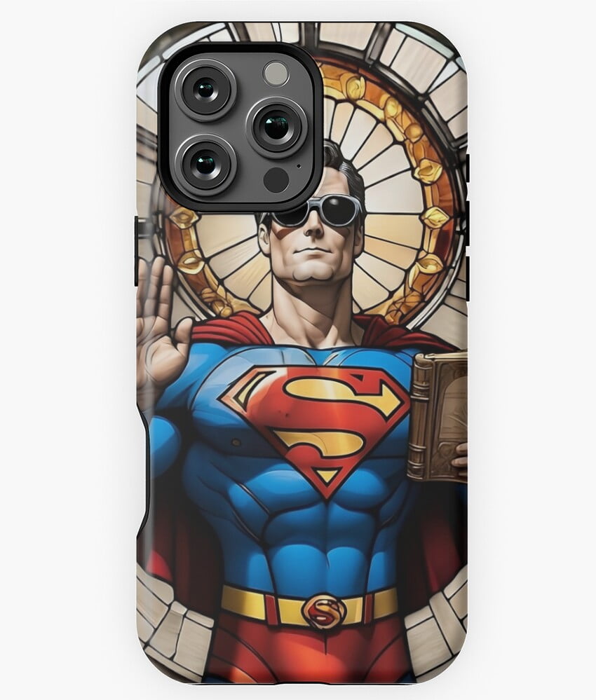 SuperMyth Jesus Superhero Phone Case for iPhone 16 15 14 13 12 11 Pro ...