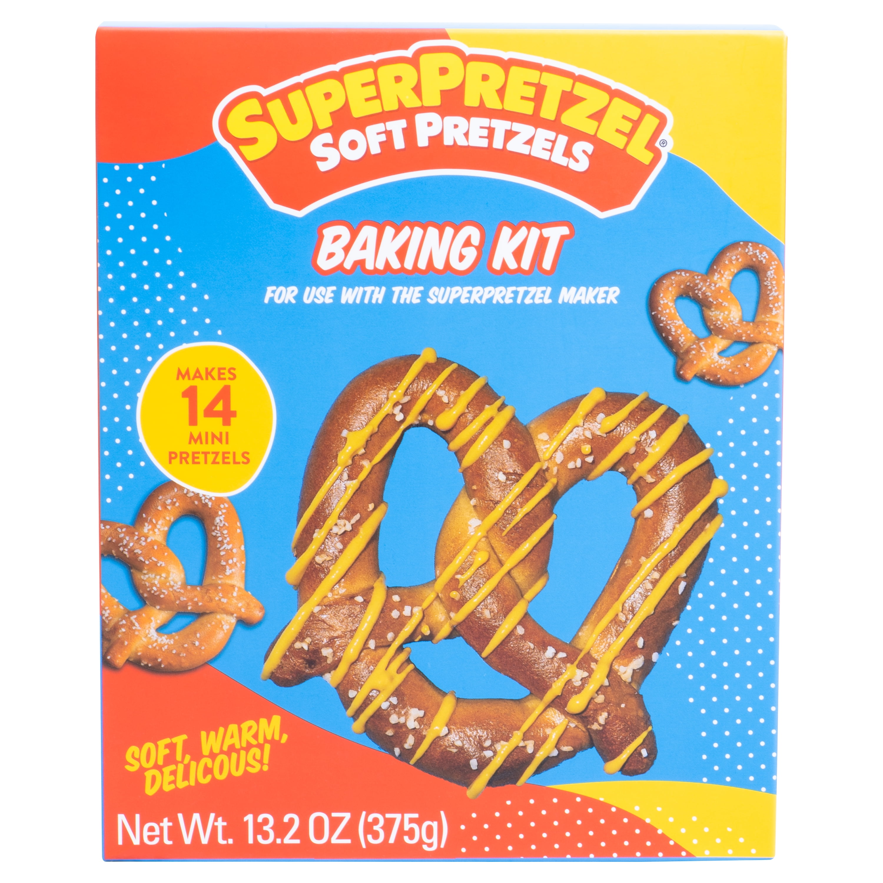 SuperPretzel Baking Kit. Makes Up To 14 Warm, Soft & Delicious Pretzels ...