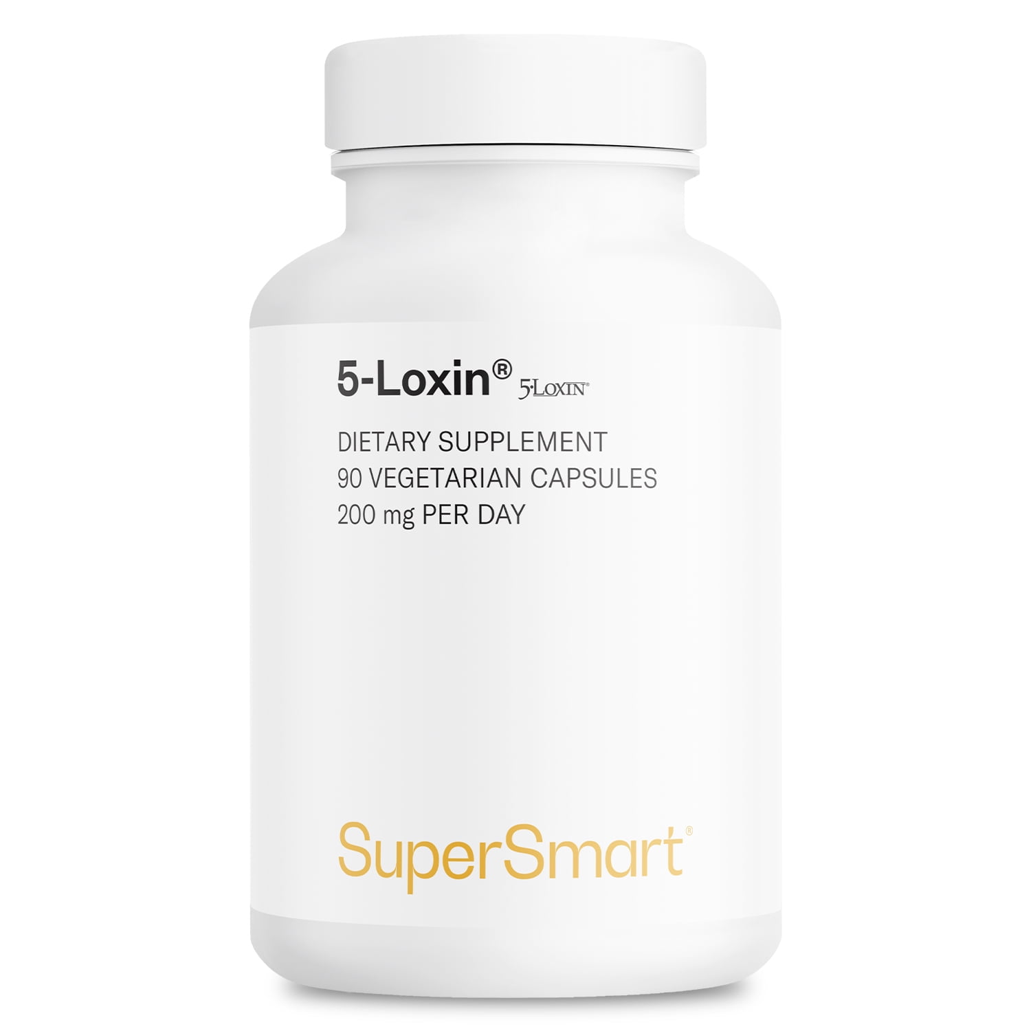 Supersmart 5-Loxin 200mg - Joint Support, Boswellia Extract, Non-GMO ...
