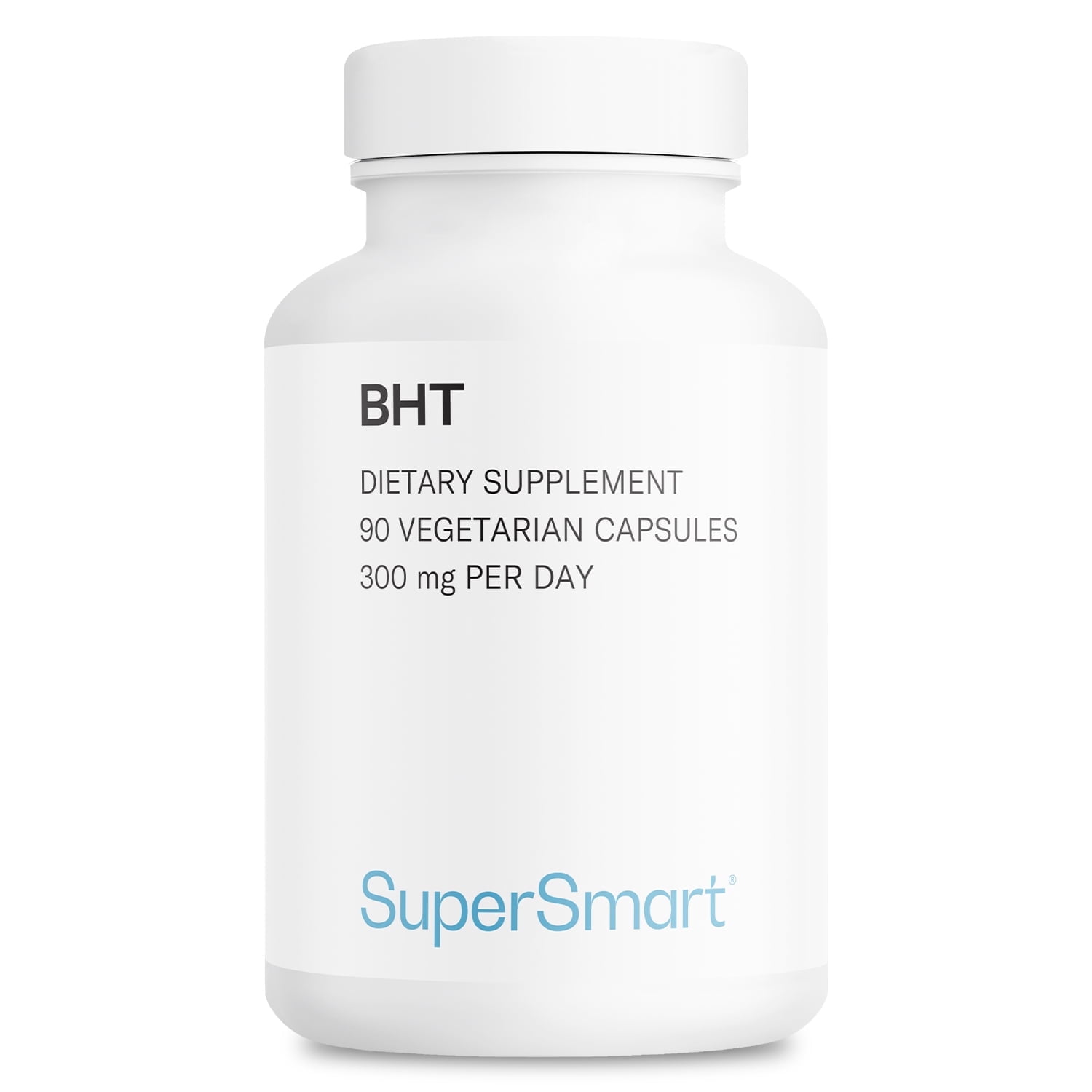 Supersmart BHT Supplement 300mg per Day – Vegetarian Capsules - Walmart.com