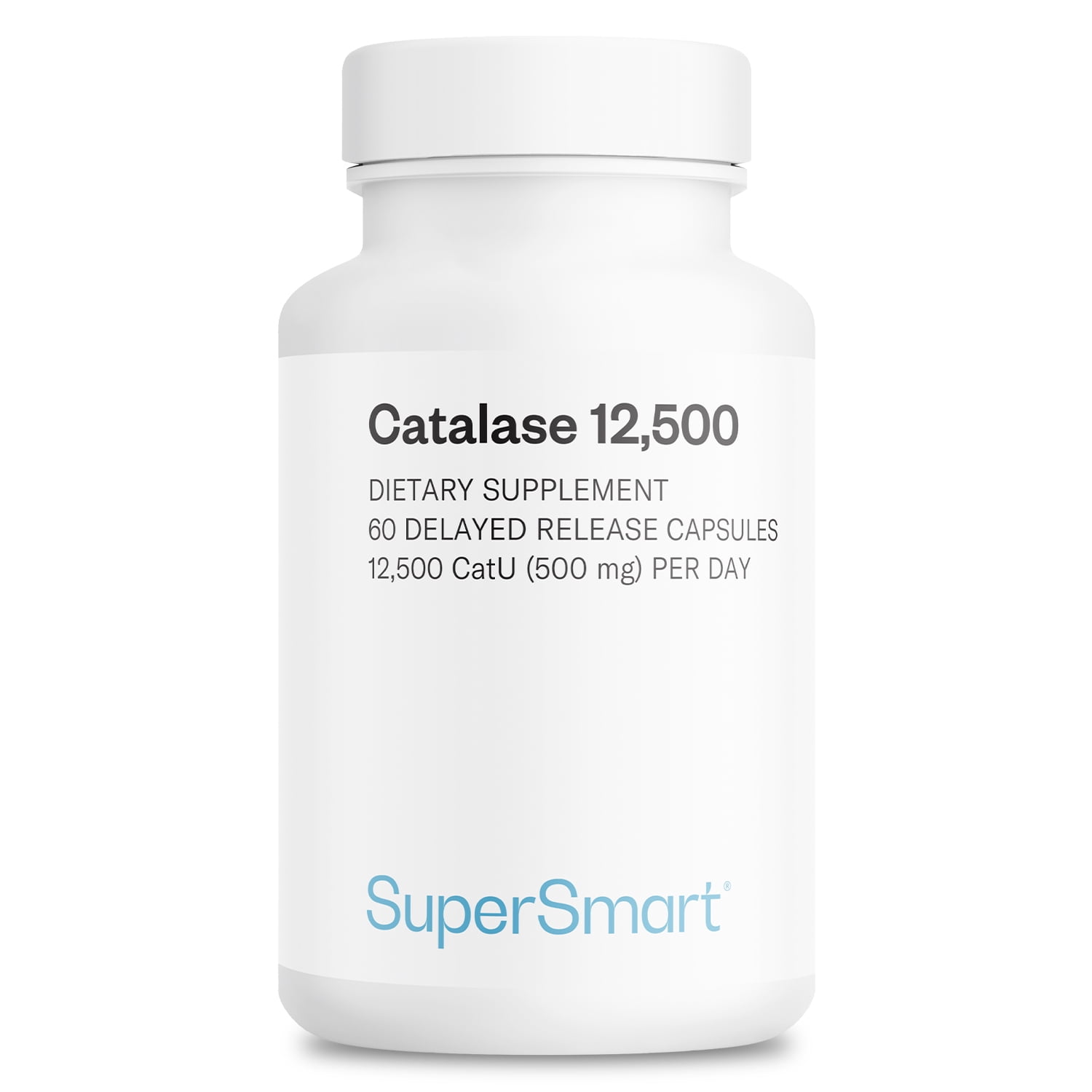 Supersmart Catalase 500mg per Day (12,500 CatU) Dietary Supplement ...