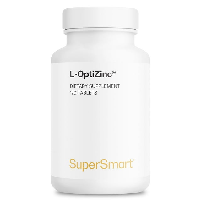 SuperSmart - L-OptiZinc 30 mg per Day - Zinc Supplement | Non-GMO ...