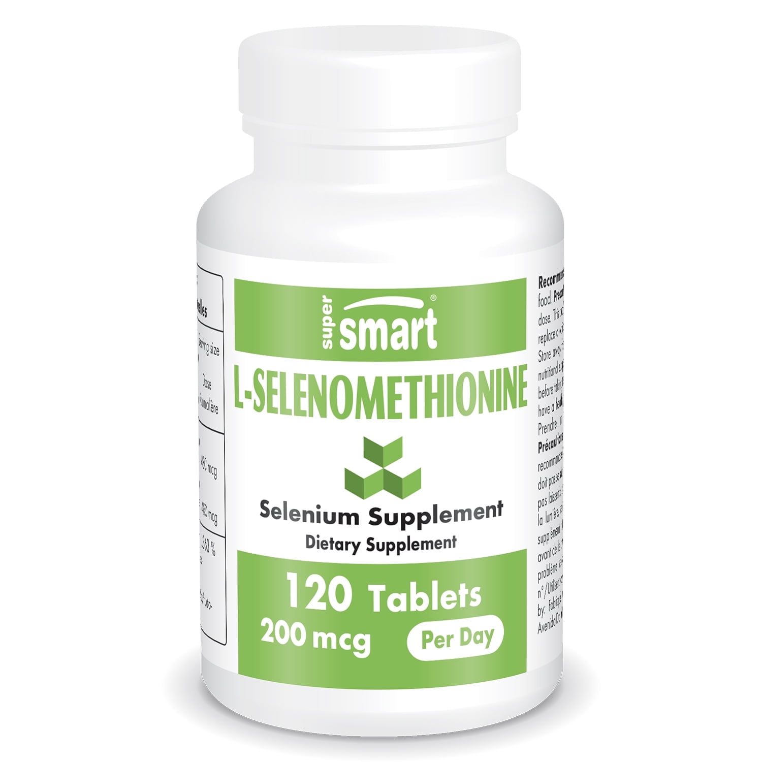 SuperSmart - L-Selenomethionine (Selenium) 200 mcg per Day - Essential ...