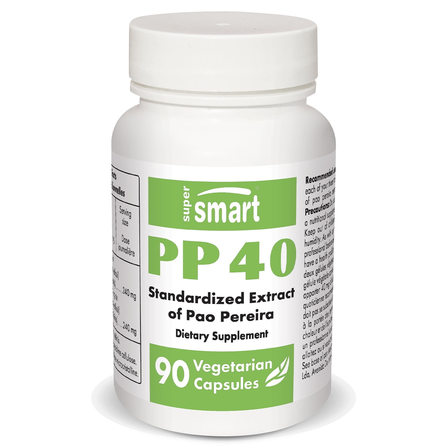 SuperSmart - PP 40 Supplement 240 mg per Day (11.4% Alkaloids) - Pao ...