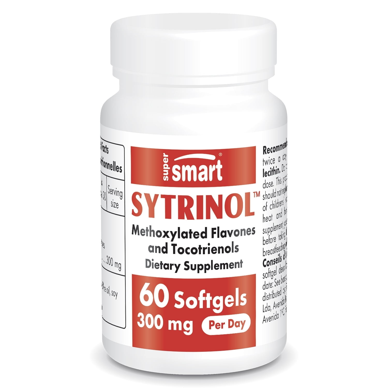 SuperSmart - Sytrinol 300 mg per Day - Citrus Bioflavonoids - Vitamin E ...