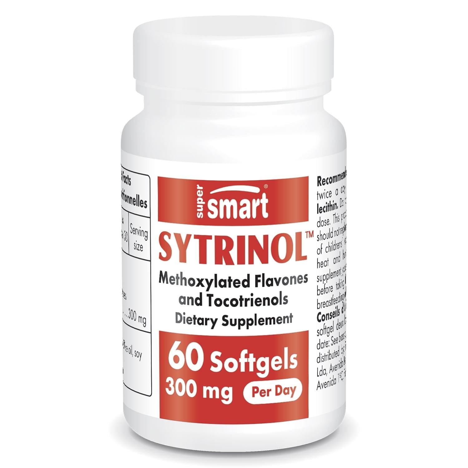SuperSmart Sytrinol Supplement 300mg per Day (High Absorption) - Citrus ...