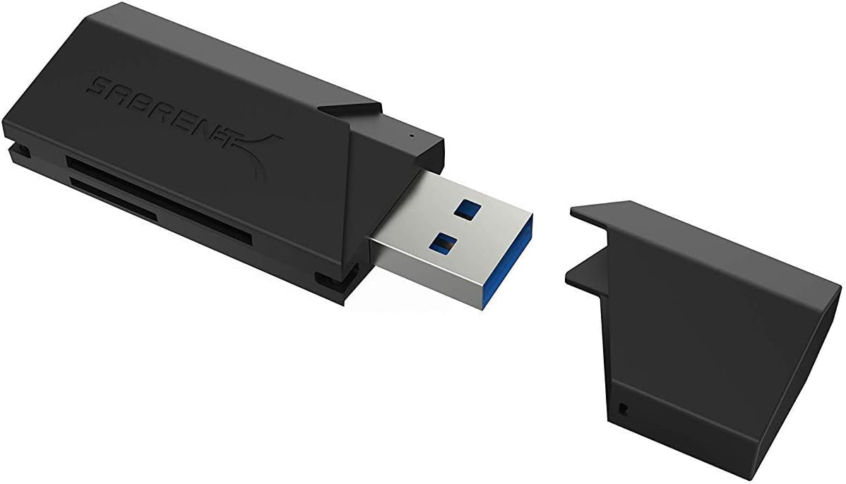 SuperSpeed 2 Slot USB 3.0 Flash Memory Card Reader for Windows Mac ...