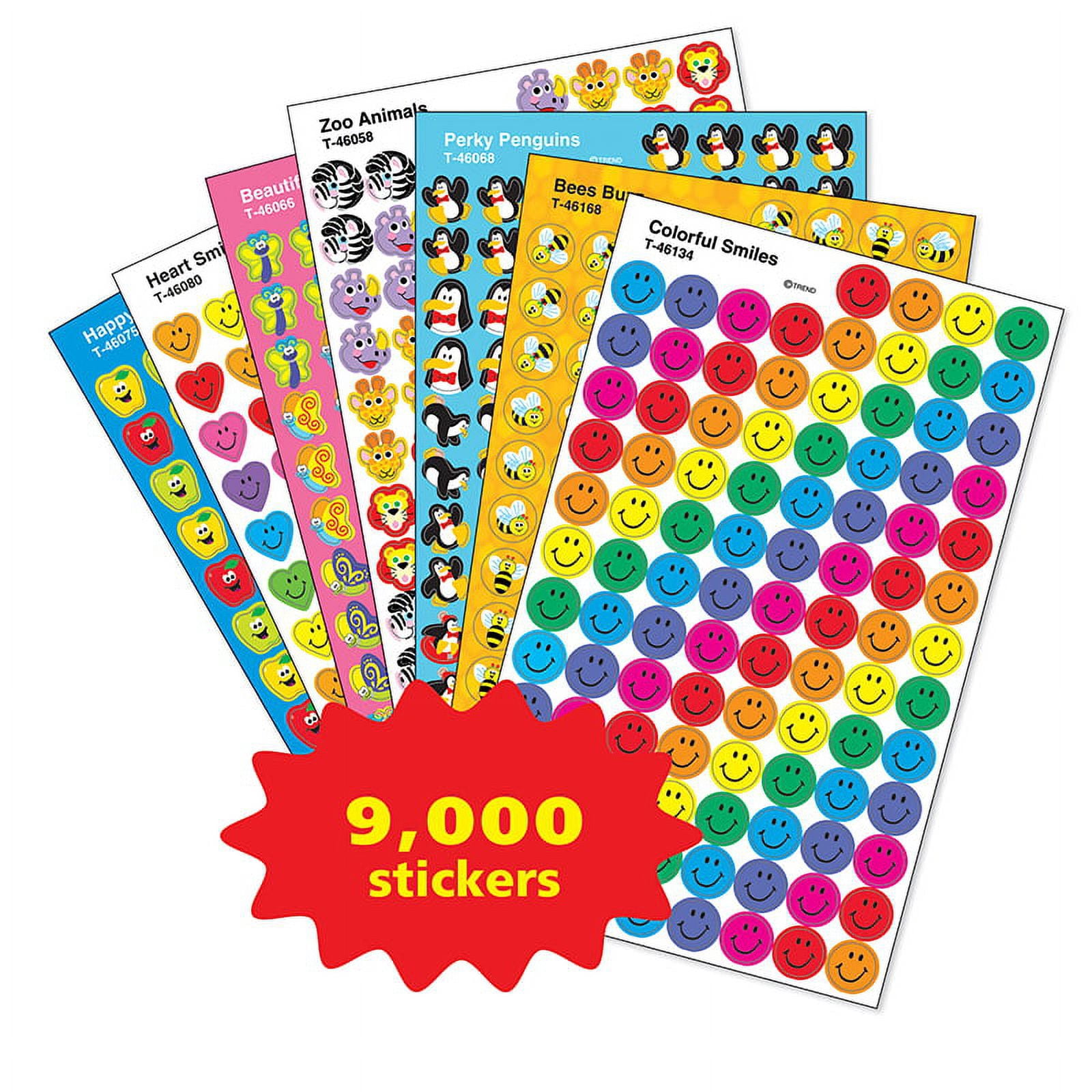 SuperSpots & SuperShapes Stickers Assortment Pack, 100 Stickers Per ...