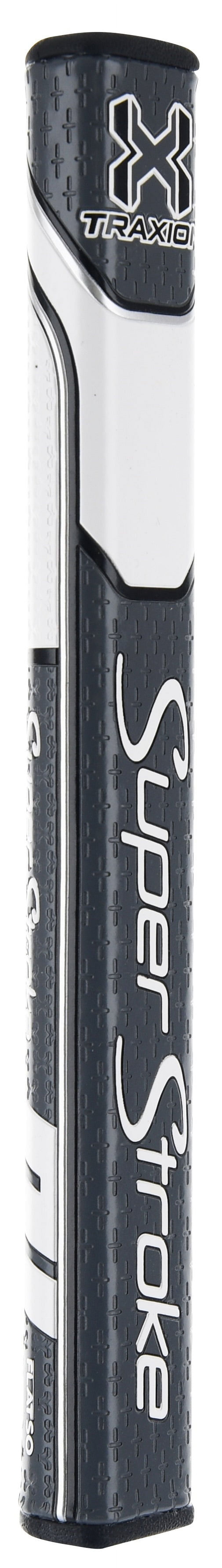 SuperStroke Traxion Flatso Golf Putter Grip, Gray/White (Flatso 2.0 ...