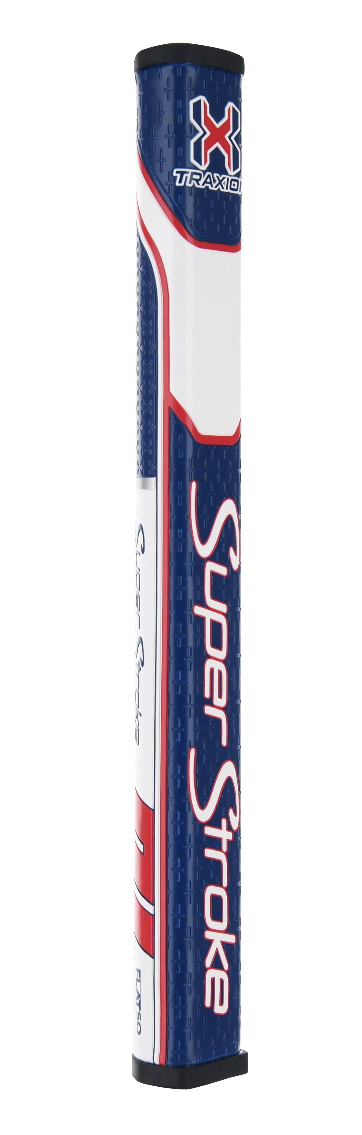 SuperStroke Traxion Flatso Golf Putter Grip, Red/White/Blue (Flatso 1.0 ...