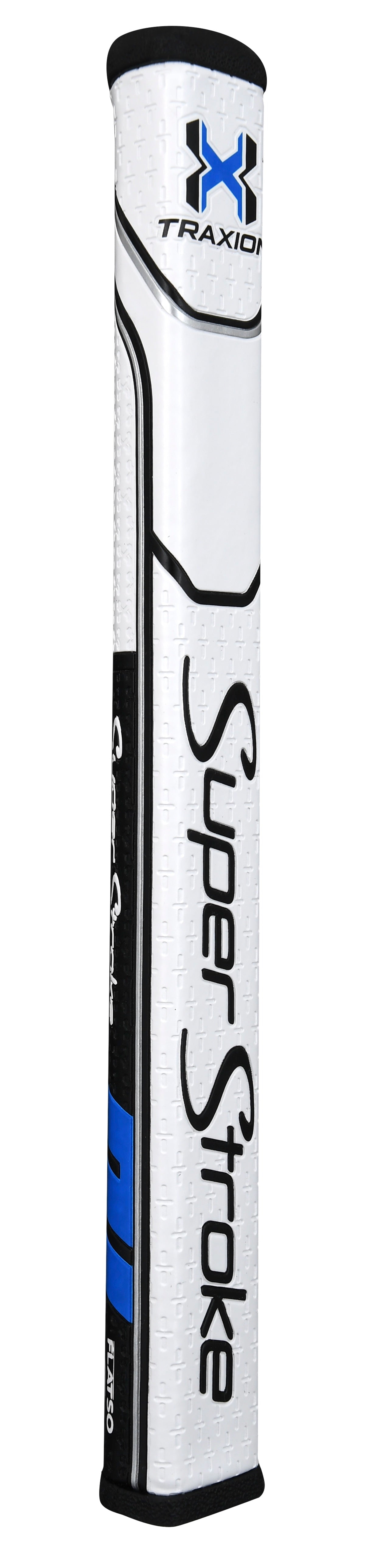 SuperStroke Traxion Golf Putter Grip, Black/Blue/White (Flatso 1.0 ...