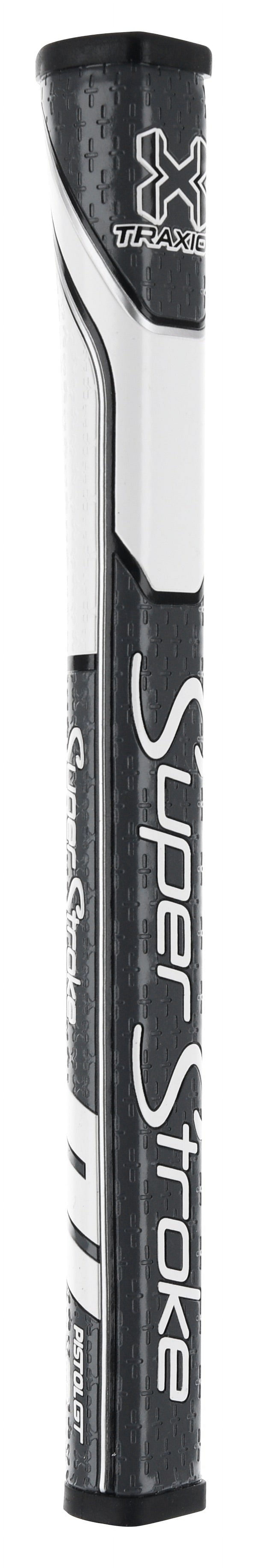 SuperStroke Traxion Pistol GT Tour Golf Putter Grip, Gray/White (Pistol ...
