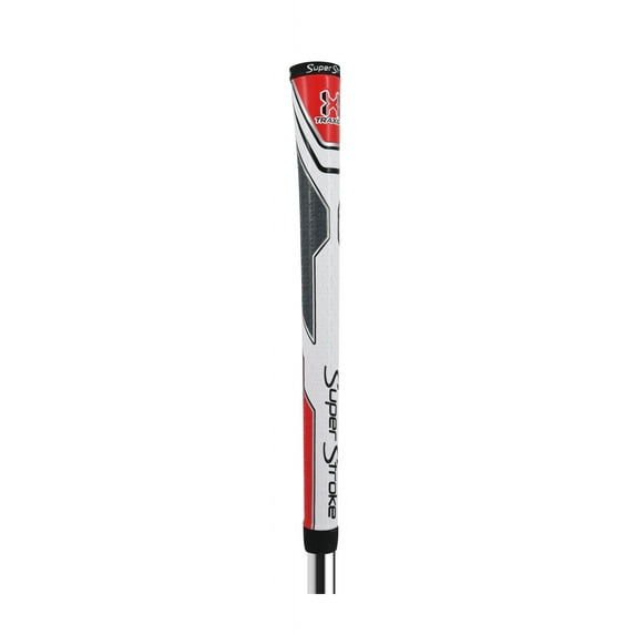 SuperStroke Traxion Tour Golf Club Grip, White/Red/Gray (Standard ...