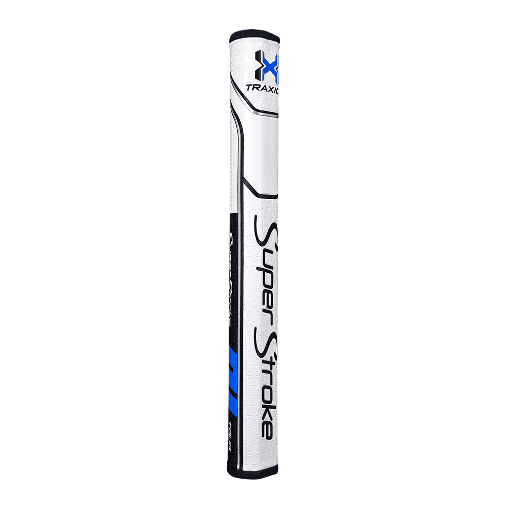 SuperStroke Traxion Tour 2.0 Golf Putter Grip, Black/Blue/White ...