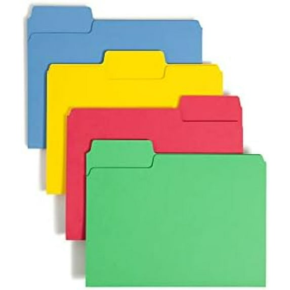 SuperTab Heavyweight File Folder, Oversized 1/3-Cut Tab, Letter Size ...