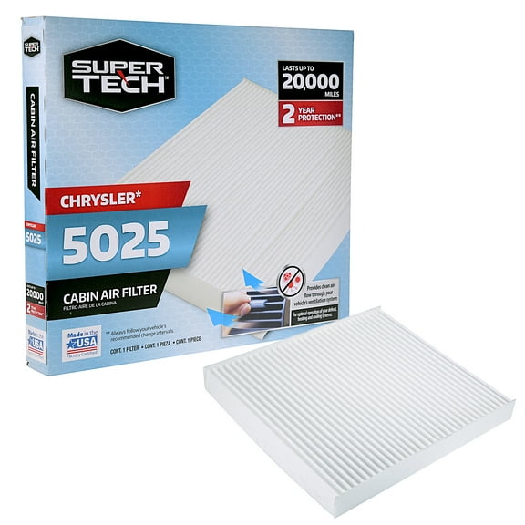SuperTech 5025 Cabin Air Filter, Replacement Air/Dust Filter for ...