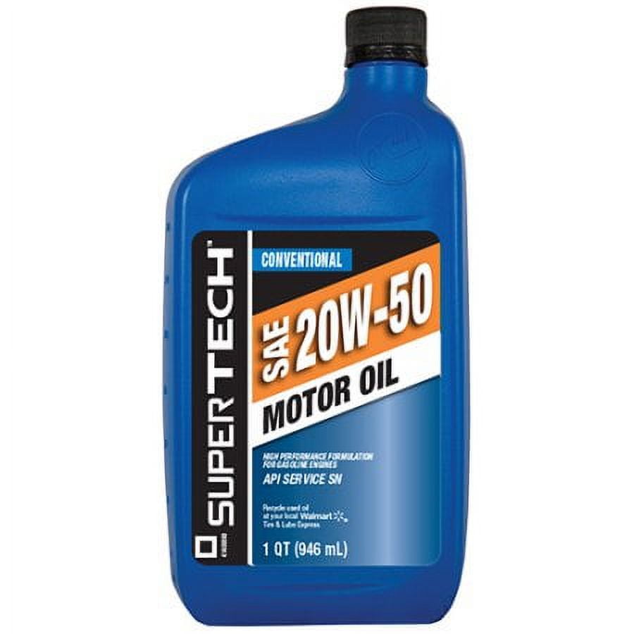 SuperTech Conventional Synthetic Motor Oil 20W-50, 1 Quart - Walmart.com