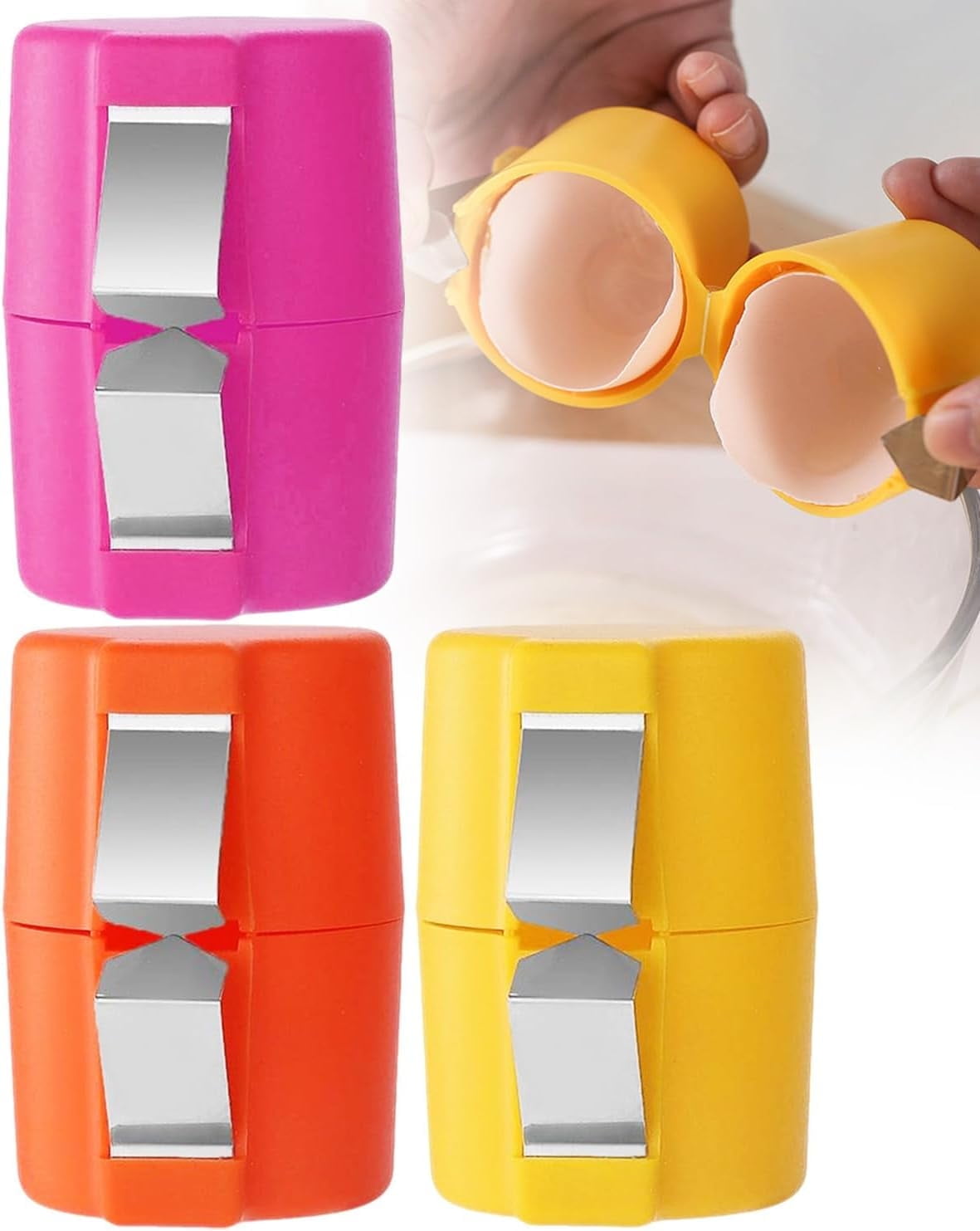 SuperTop 3PCS Egg Shell Opener, Egg Cracker Egg Peeler Egg Separator ...