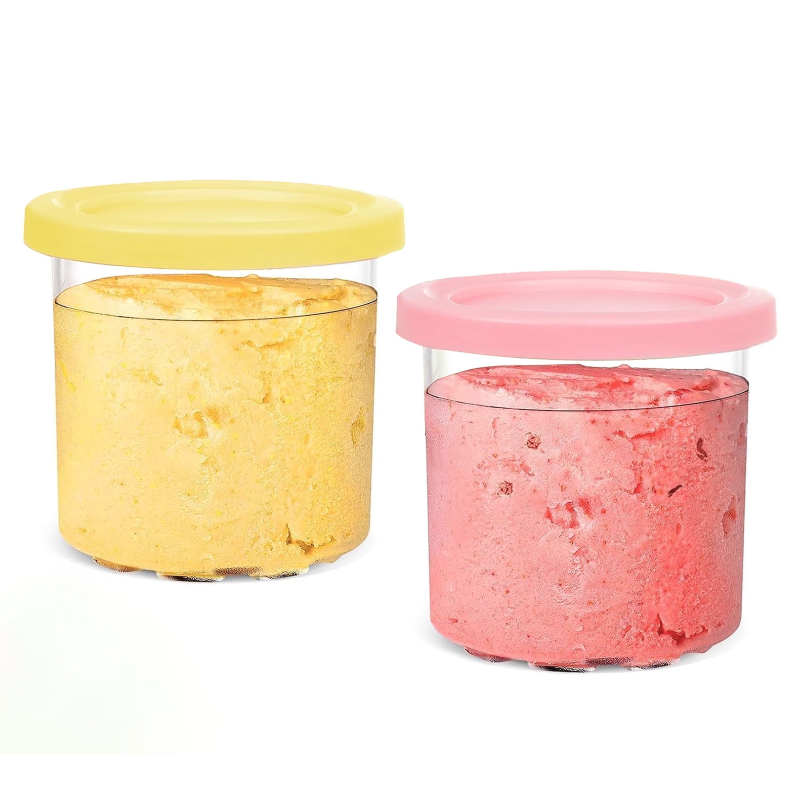 Ninja Creami Pint & Lid Replacement Containers - 2 Pack, 16 Oz ...