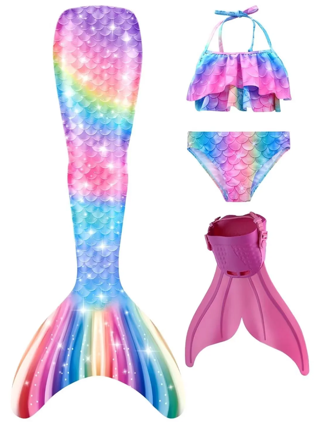 Superband Mermaid Tails for Swimming with Monofin Girls Mermaid Tail ...