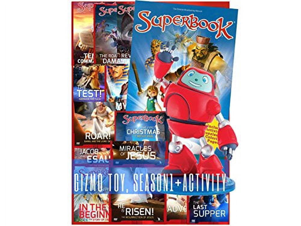 Superbook Gizmo Toy, Season 1 Full Set (13 Episodes) Activity Book ...
