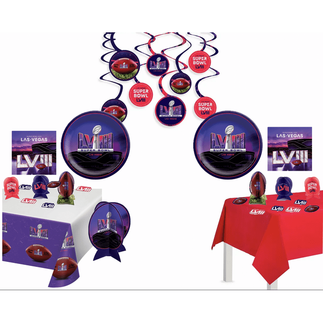 Superbowl2024 Party Pack For 40 guest With Party Decorations And Table ...