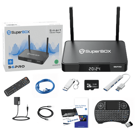 Superbox 2025 New S6 PRO Bundle Box Edition with Remote Control Voice ...