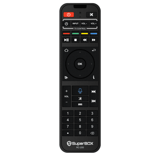 SuperBox Remote Control RC-200, Authorized Original SuperBox Bluetooth Voice Remote Control for ...