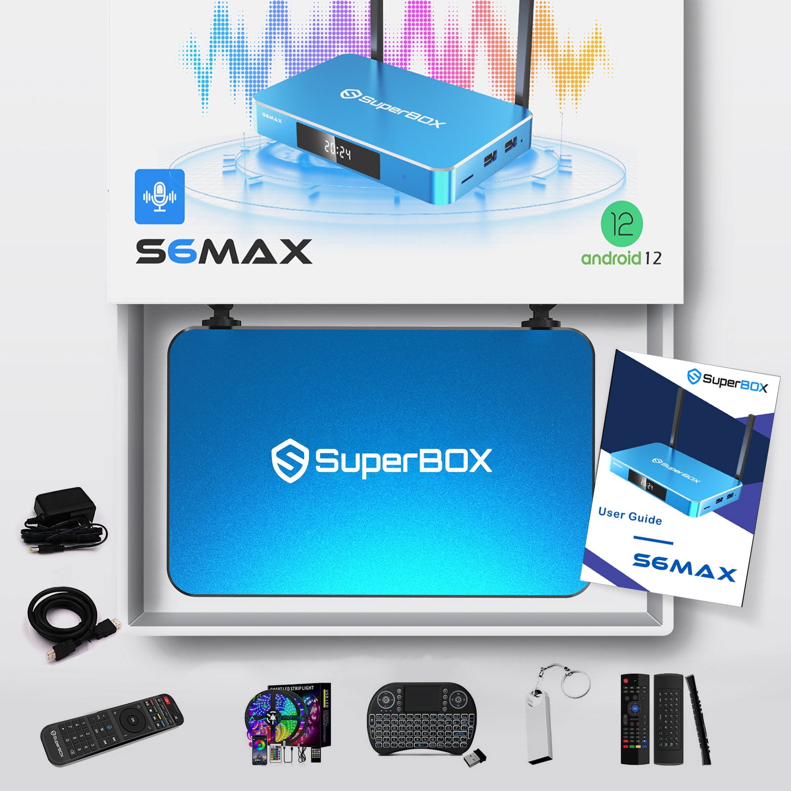 Superbox S5 Max 2025 Fully Loaded 4g Ram 64g Rom With Voice Remote