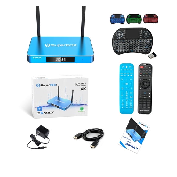 Superbox S5 Max Smart Box with Mini Keyboard Remote Cover Superbox ...