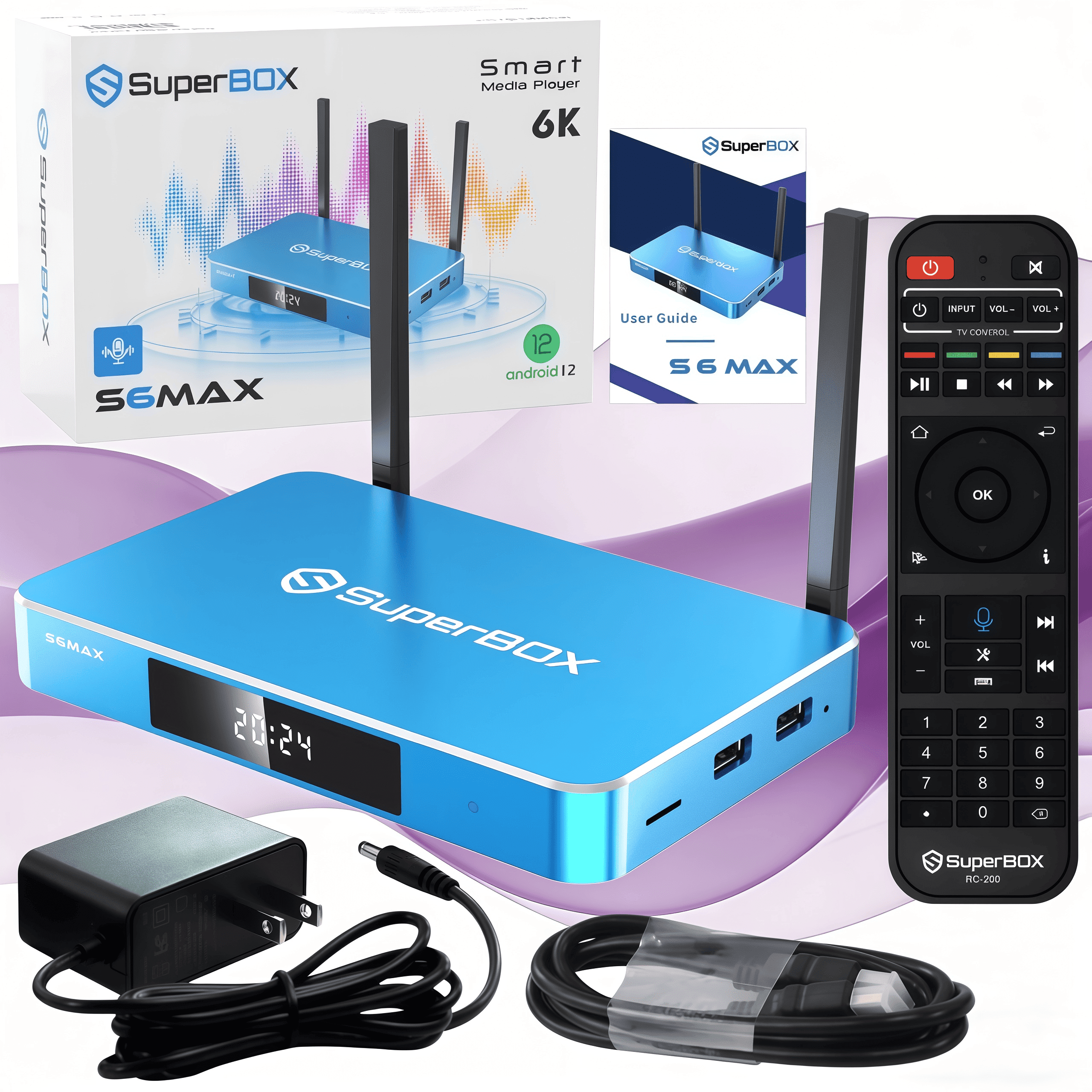 Superbox S6 MAX Latest Version 2025 | 4GB+64GB Android Box | 6K Smart ...