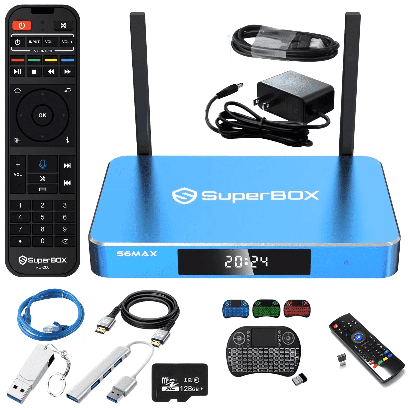 Superbox S6 Max S6 Pro 2025 Built-in Voice Control, with Ultra HD Cable ...