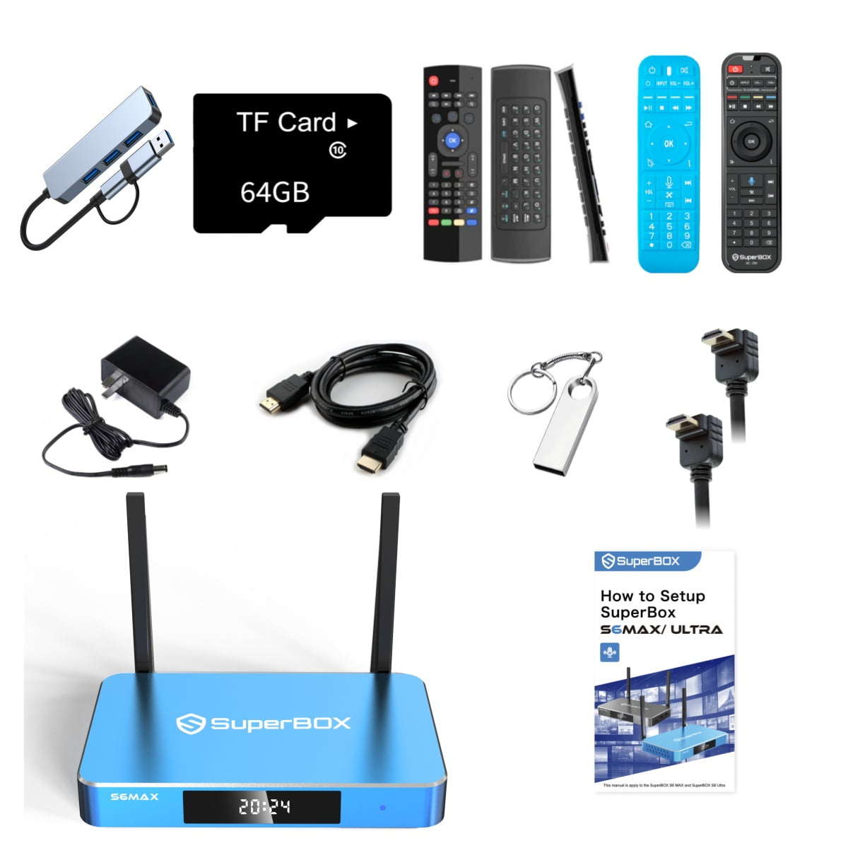 Superbox S6 Max Smart Android System for TV, 6k HD, 4+64GB, Dual Band ...