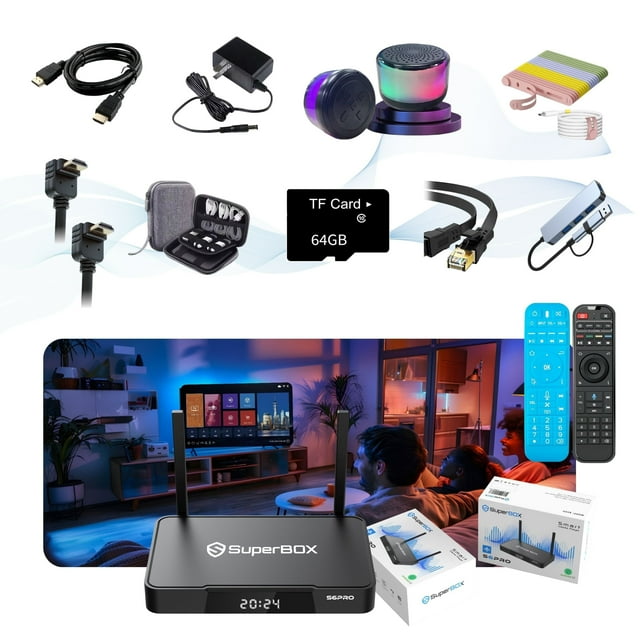 Superbox S6 Pro for Android TV Black 32GB Supports projectors and game ...