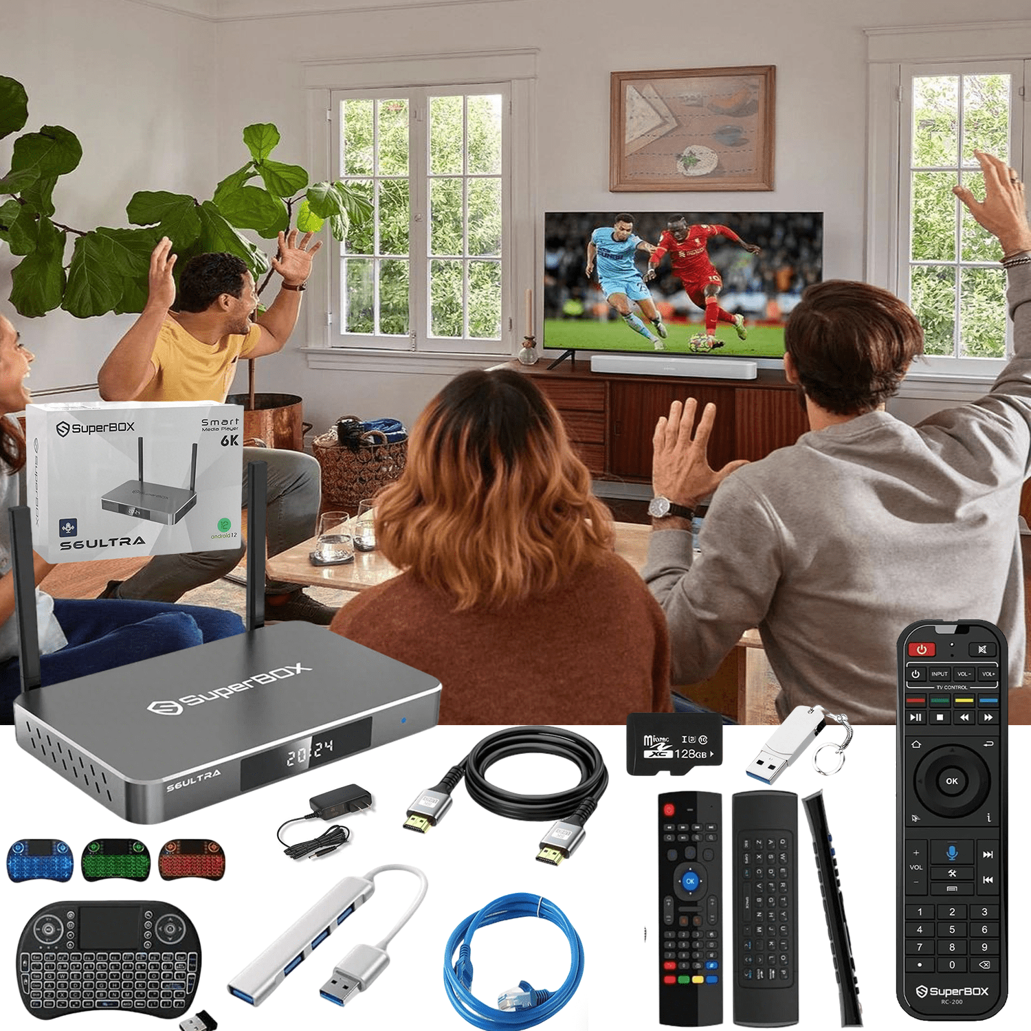 Superbox S6 Ultra 2025 New Version Box with 4GB RAM+128GB Storage ...