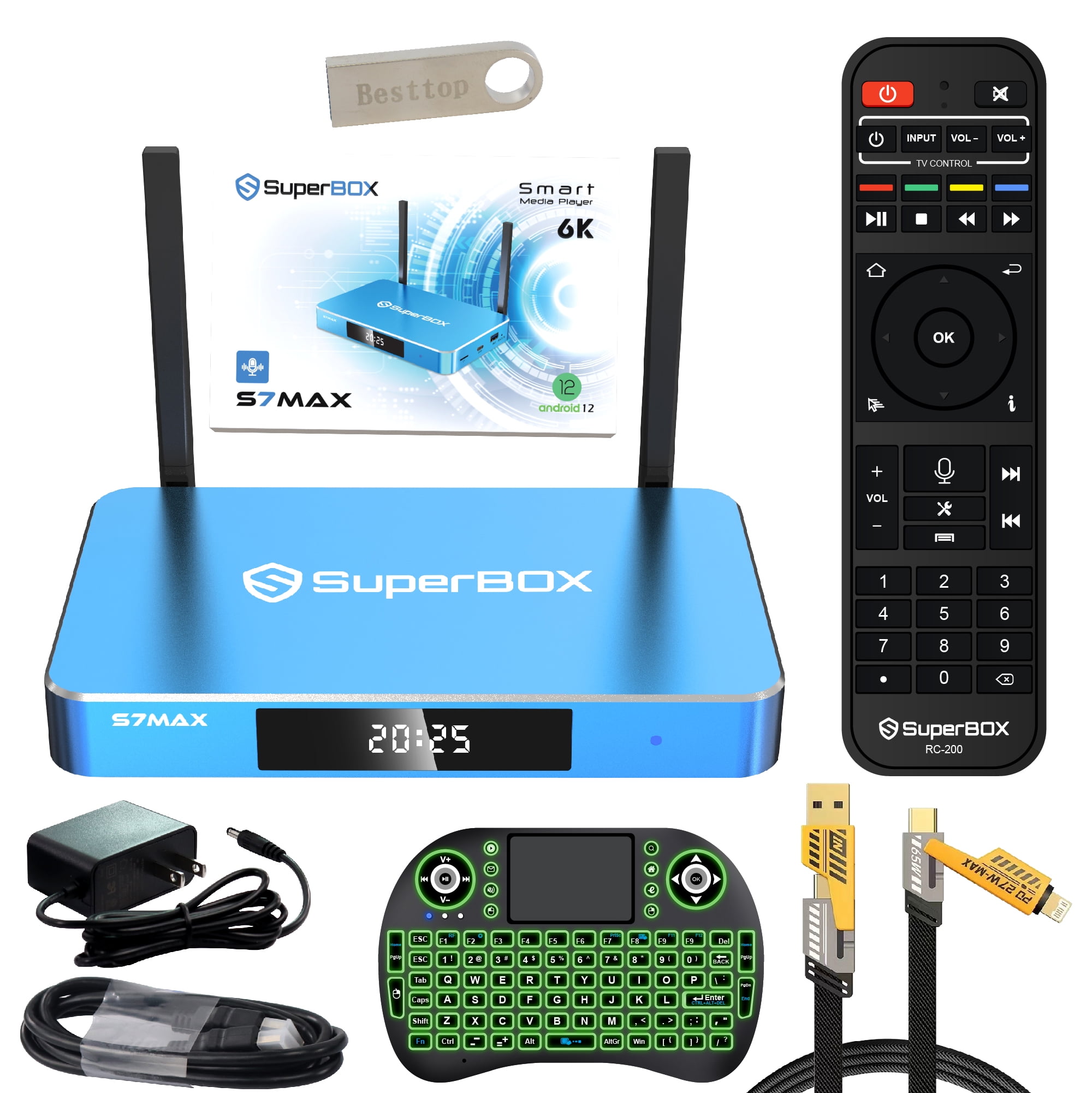 Superbox S7 Max 2026 Newest Release, Android 12 Smart& Powerful Media ...