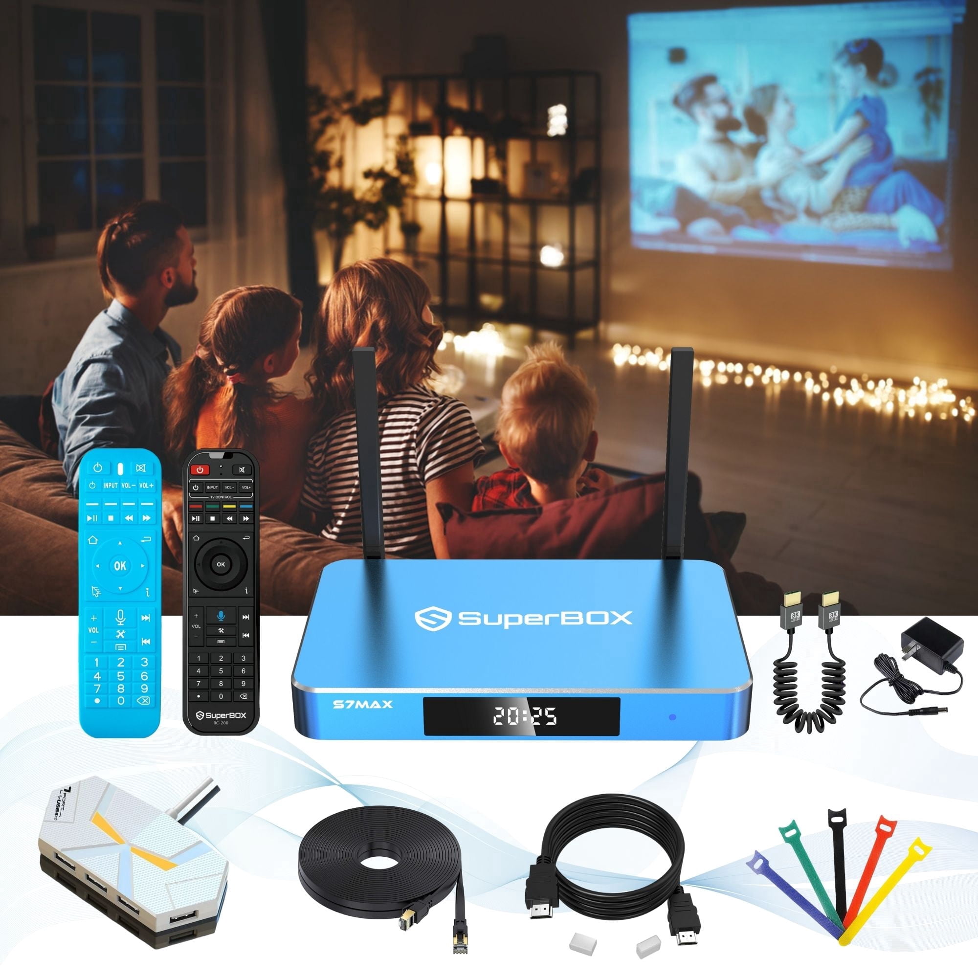 Superbox S7 Max Blue Android TV Accessories for Super box S7 Series ...