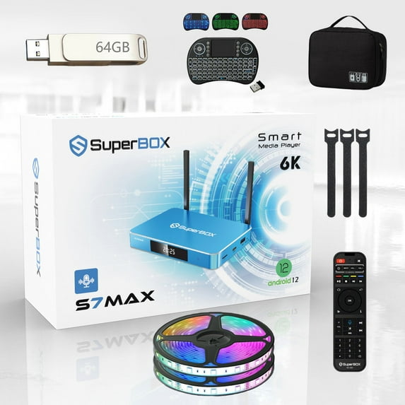 Superbox S7 Max Smart TV Box | 64G | 6K Ultra HD Movies &Broadcasts ...
