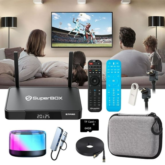 SuperBox S7 Pro Upgraded Smart TV Box 4GB RAM 32GB 2026 - Walmart.com