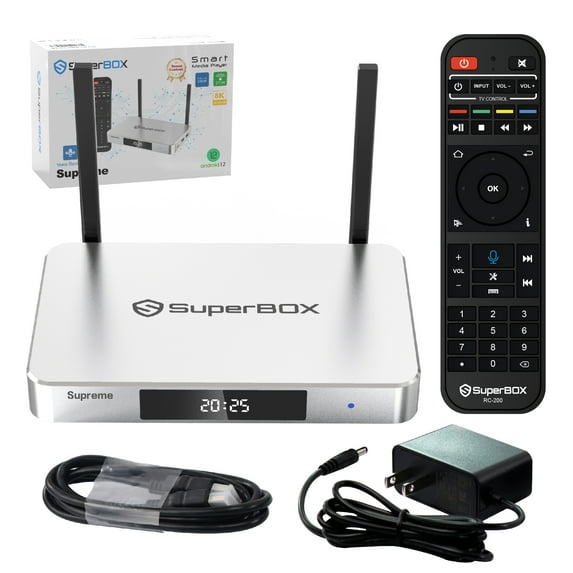Superbox Supreme 2025 Fully Loaded with Premium Bonus Content, 8K Smart ...