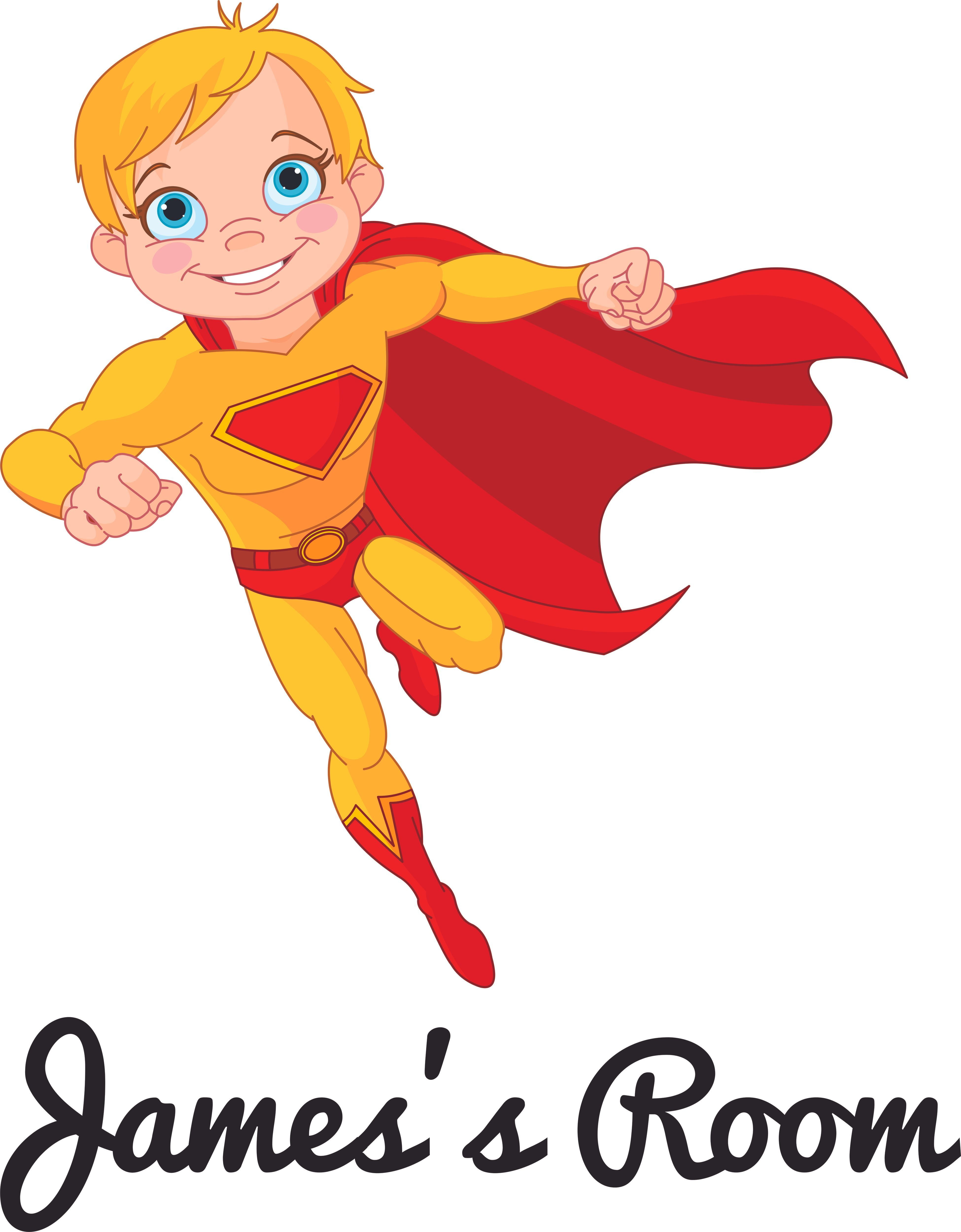 Superboy Superhero Super Hero Man Customized Wall Decal - Custom Vinyl ...