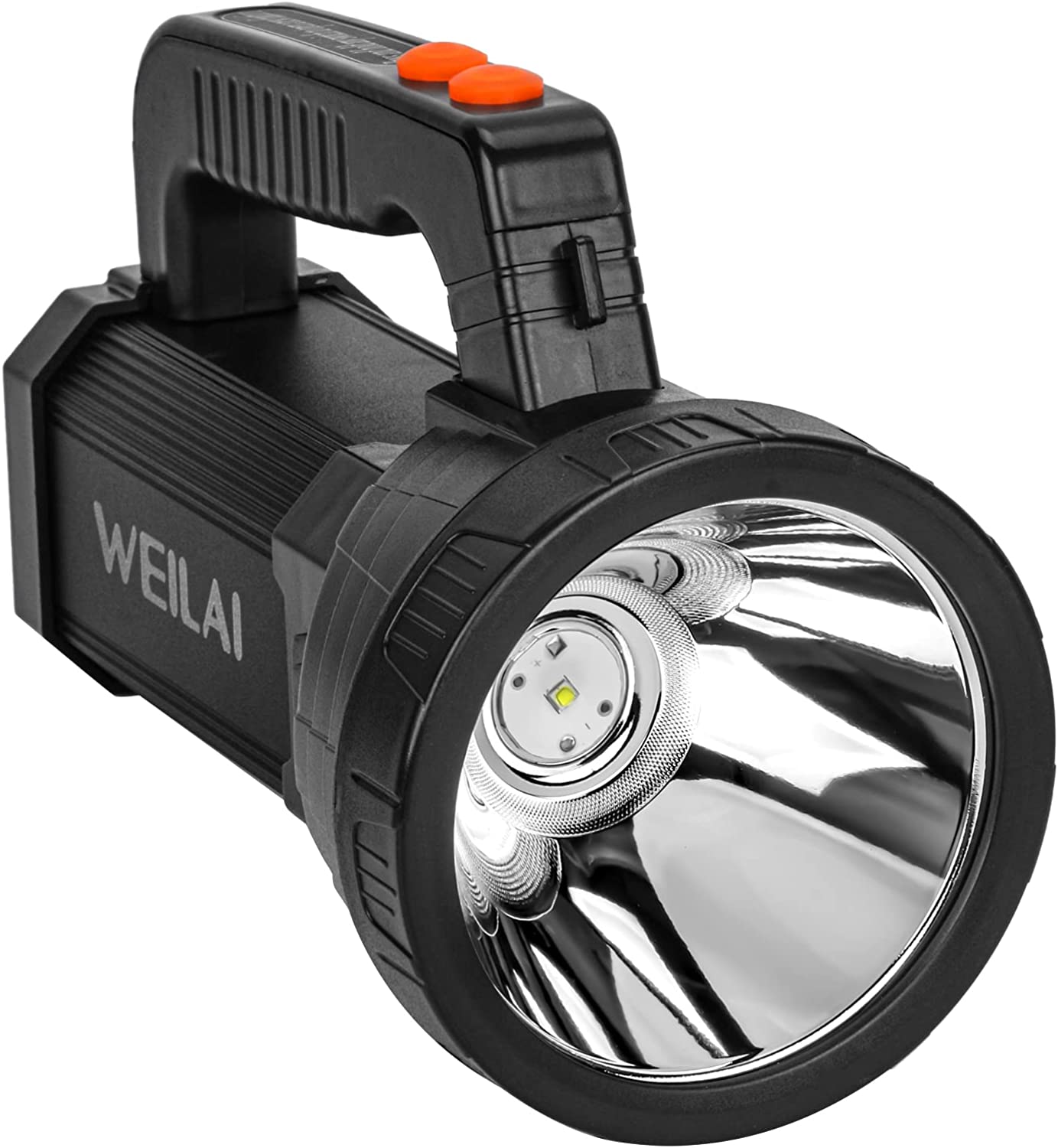 Superbright Handheld LED Spotlight Flashlight Powerful Searchlight USB ...