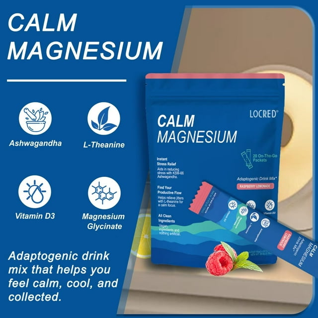 Supercalm Powder Drink Mix Raspberry Lemonade, Relaxation & Focus, Calm ...