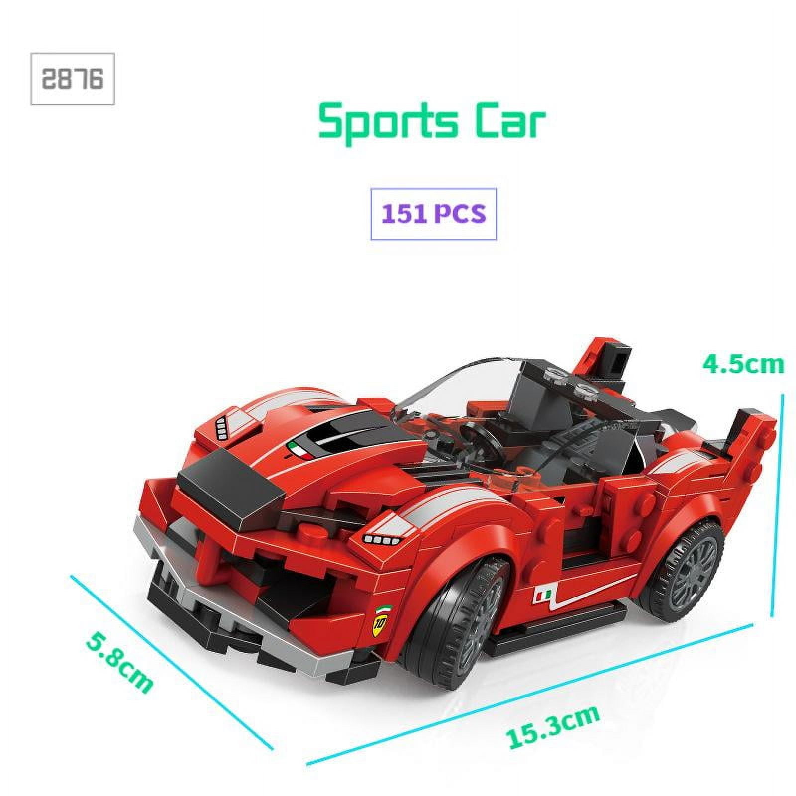 Supercar Building Blocks MOC Speed City Car Champion Racer Classic Brick Racing Super Technique ...