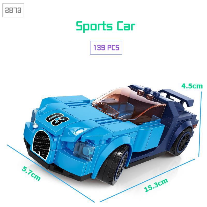 Supercar Building Blocks MOC Speed City Car Champion Racer Classic ...